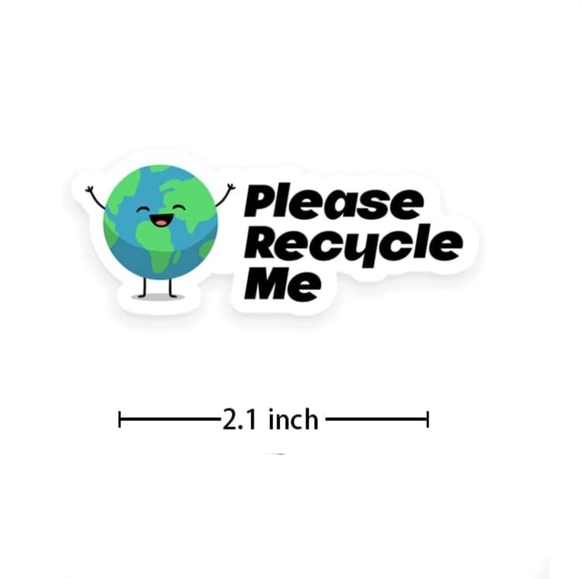 Office | 5 Please Recycle Me Small Business Stickers | Poshmark